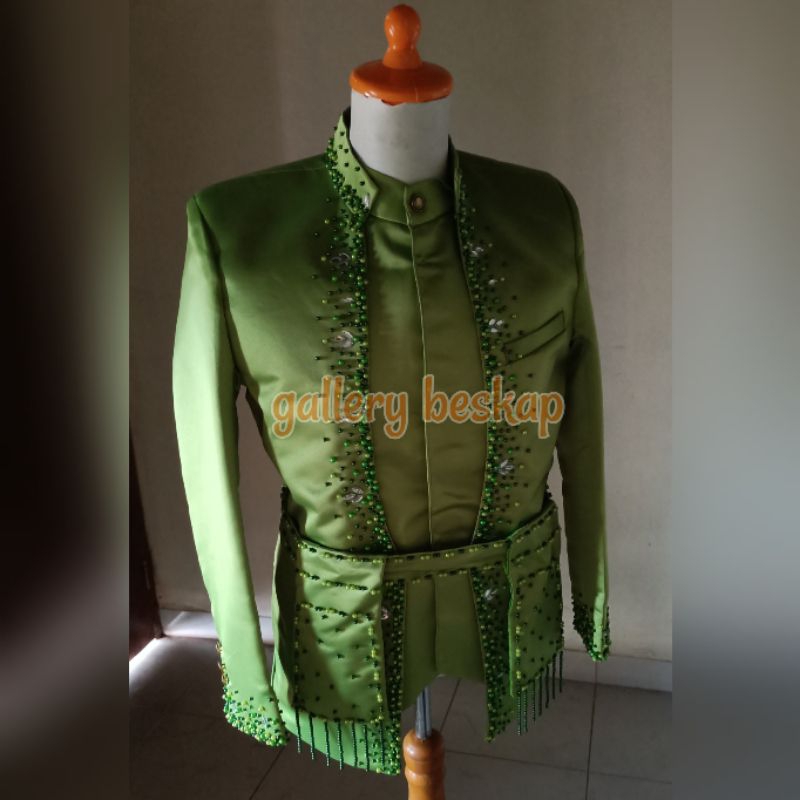 Jual Beskap pengantin sunda / beskap sunda muslim sunda putih/ basofi ...
