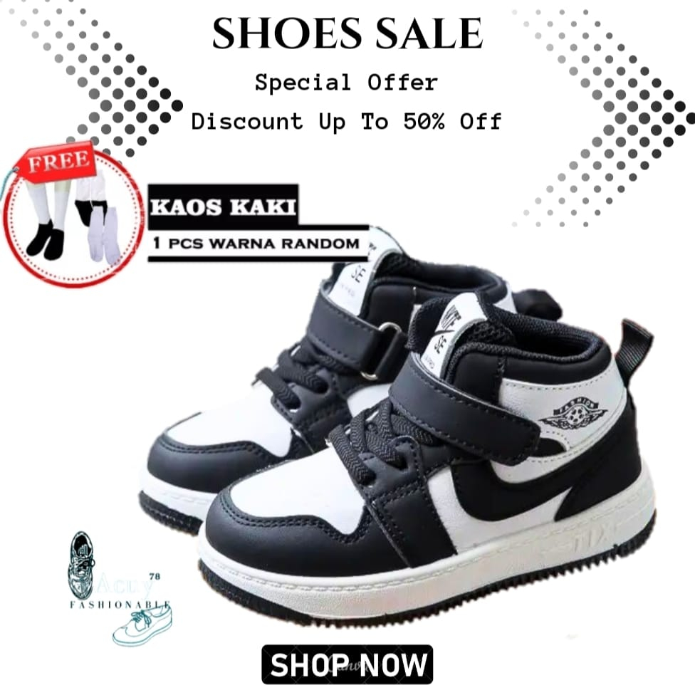Jual Sepatu Sekolah Anak TK SD Sepatu Sneakers Anak Sepatu Casual Anak ...