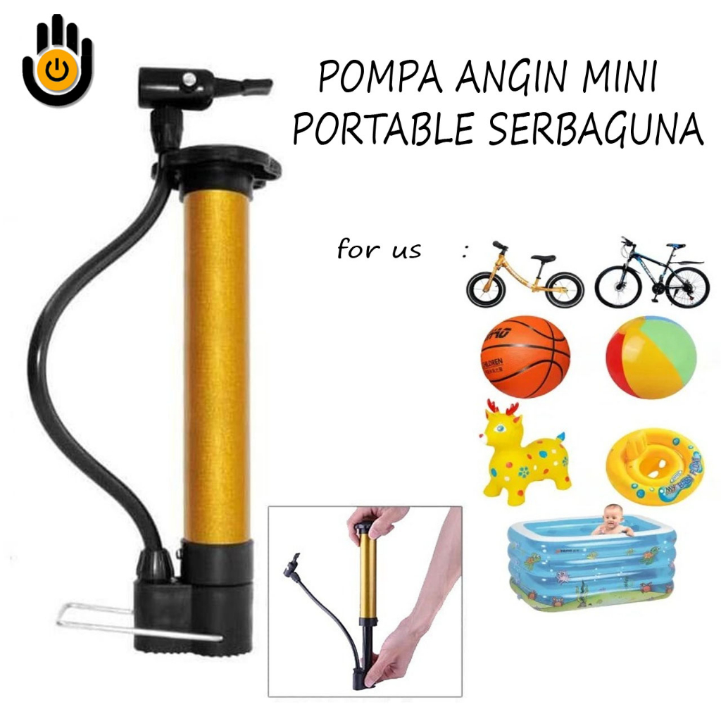 Jual Pompa Mini pompa Angin Manual portable alat Pompa Ban Sepeda Motor ...