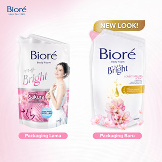 Jual Biore Bright Sabun Mandi Cair Pencerah Kulit Lovely Sakura Hyaluronic Acid Refill 800 ml ...