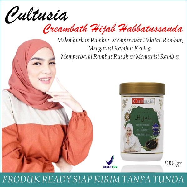 Jual Cultusia creambath hijab habbatusauda rambut rontok kering ketombe ...