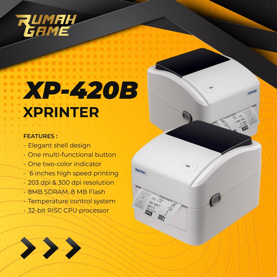 Jual PRINTER BARCODE XPRINTER THERMAL LABEL XP-420B WIFI USB NEW ...