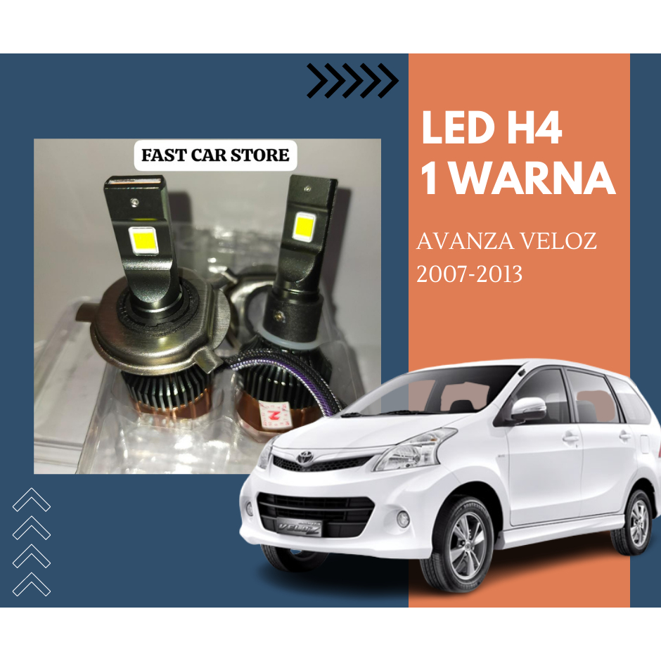 Jual LED LAMPU TOYOTA AVANZA VELOZ 2007-2013 H4 1 WARNA | Shopee Indonesia