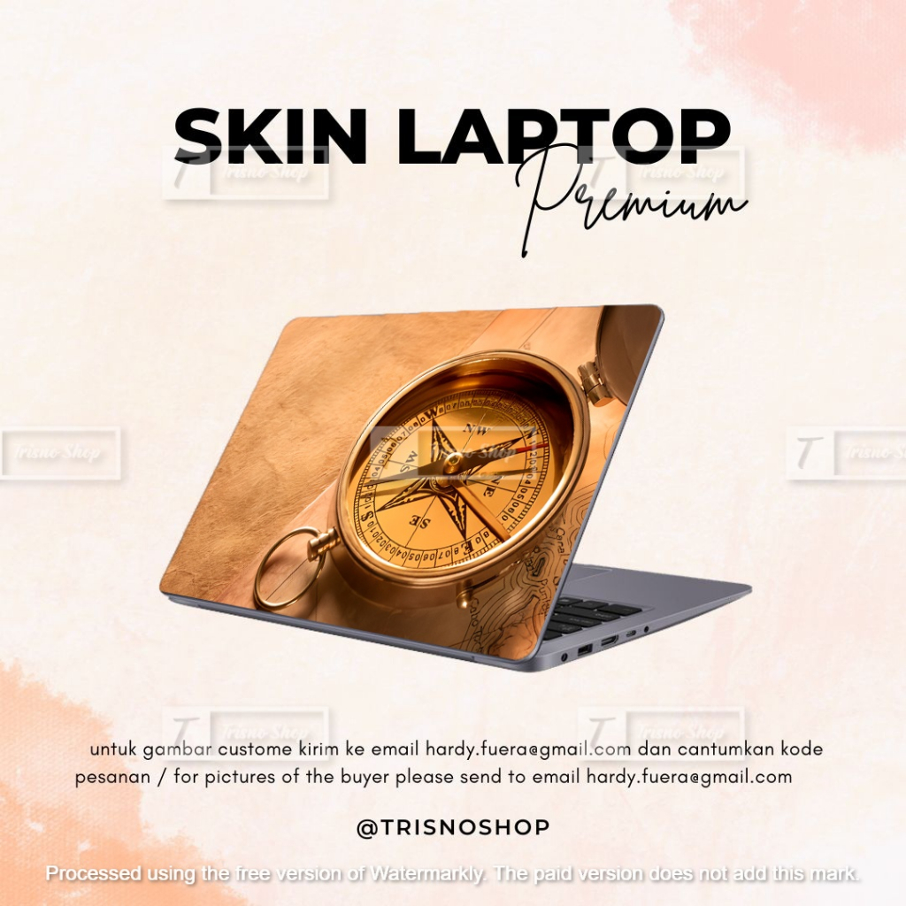Jual Stiker Laptop | Garskin Laptop | Kompas + Laminasi | Shopee Indonesia