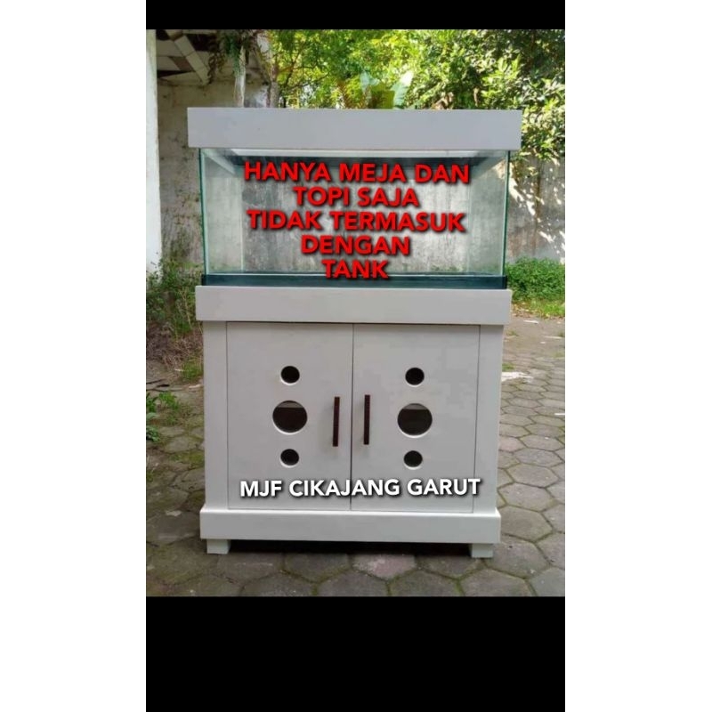 Jual Meja akuarium kabinet/meja akuarium tikblok/Meja akuarium putih ...