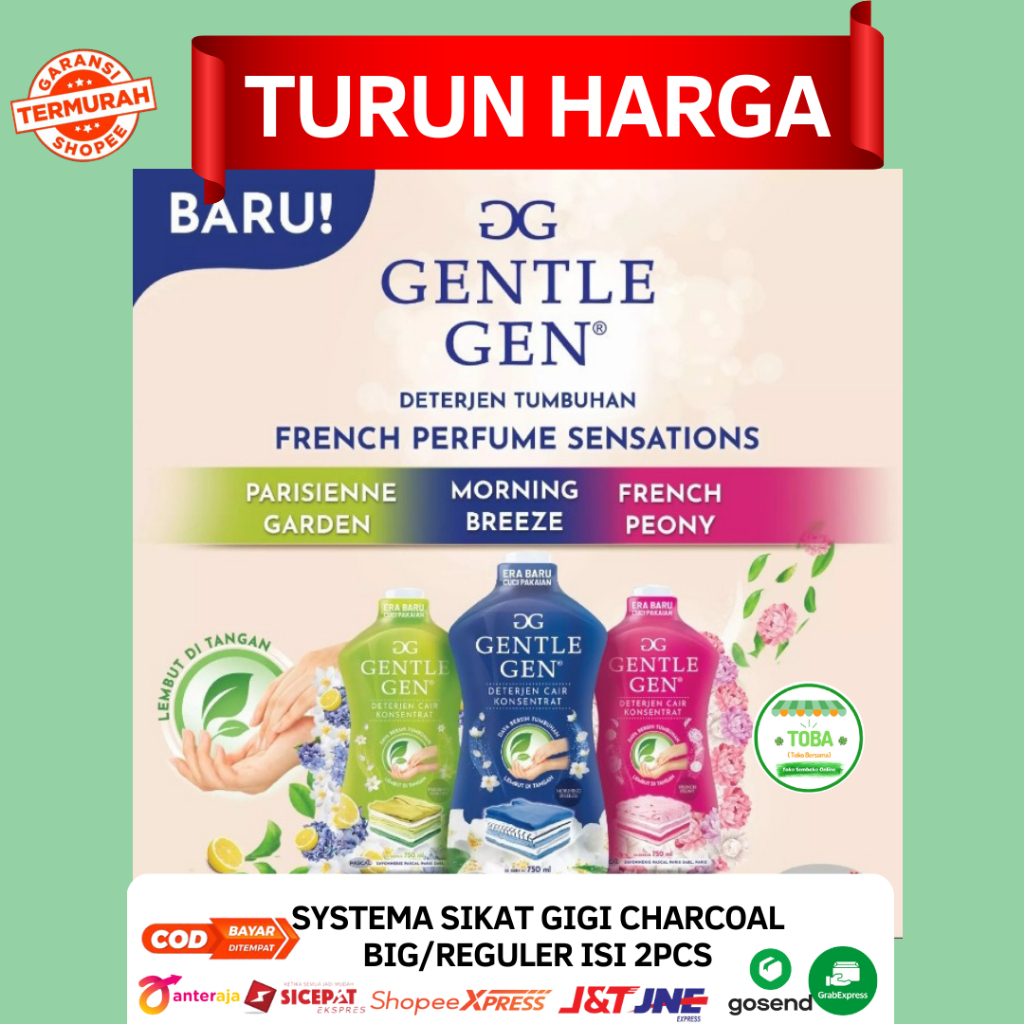 Jual GENTLE GEN DETERJEN CAIR KONSENTRAT BOTOL 700 ML - Rinso Murah ...