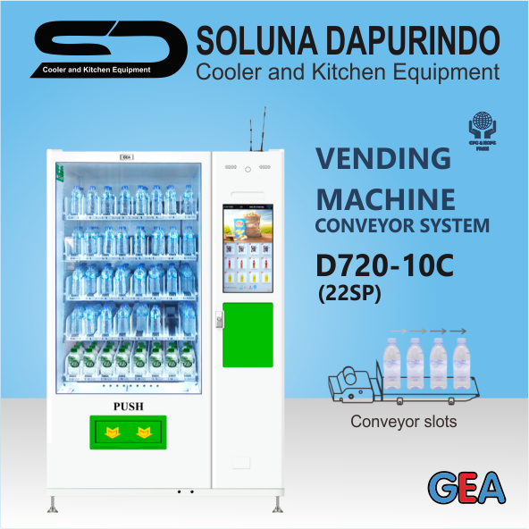 Jual GEA Vending Machine D720-10C (22SP) / 22SP / Mesin Penjual ...