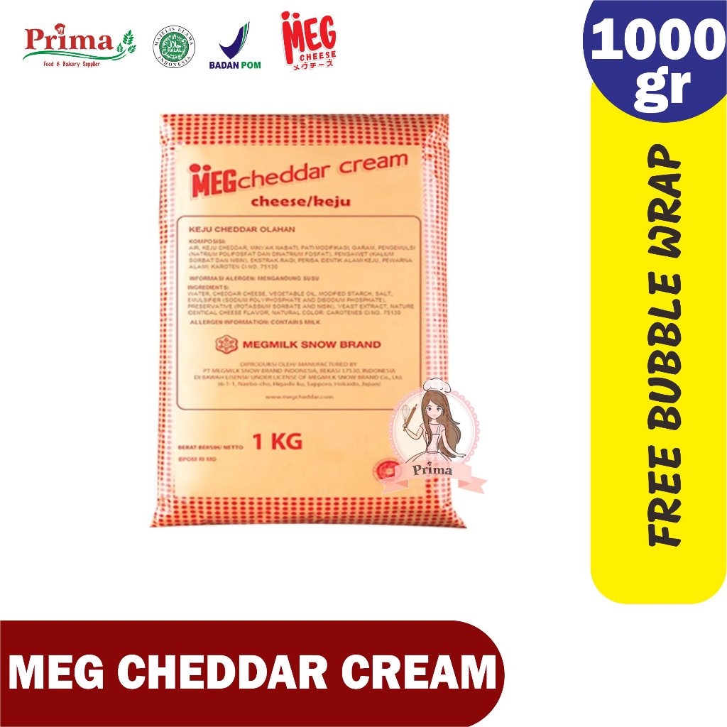 Jual Meg cheddar cream cheese 1kg | Shopee Indonesia