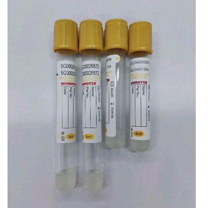 Jual Vacum Gel 5ml glass | Tabung gel clot 5ml | Gel & clot 5ml glass ...