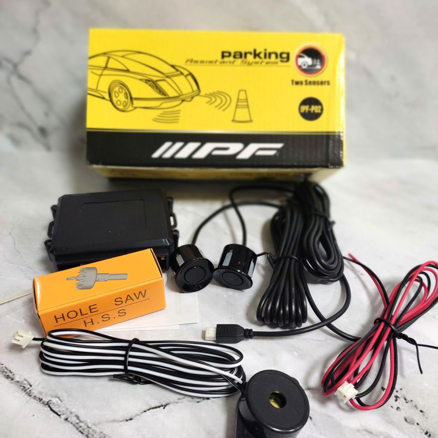Jual Sensor parkir 2 titik bunyi IPF / sensor mundur bunyi merek IPF IP ...