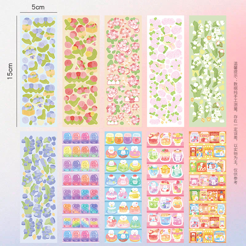 Jual (COD) STICKER GLOSSY SANRIO/STIKER AESTHETIC/ Sticker GLITTER PACK ...