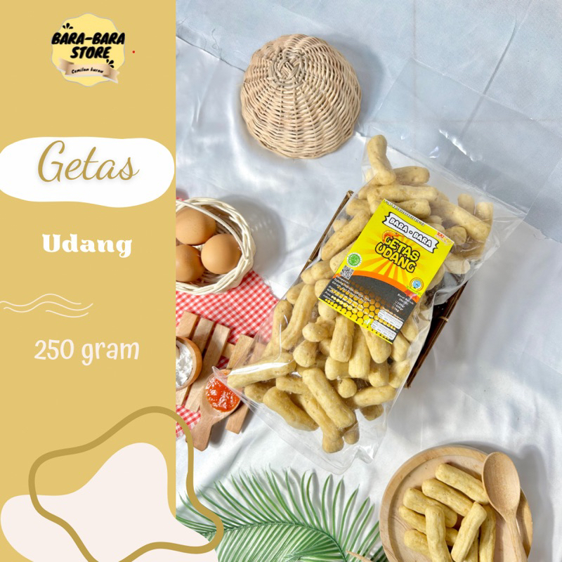 Jual Getas udang /kritek Bangka/stik /snack kurau/cemilan instan ...
