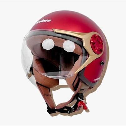 Jual Helm Cargloss Hijab Retro YRH Original Half Face Helmet Avorio ...