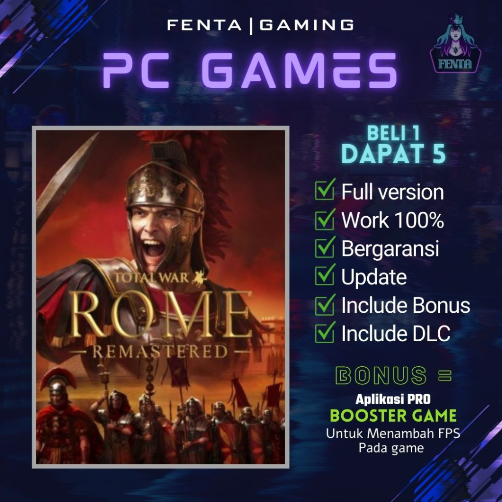 Jual TOTAL WAR ROME REMASTERED - GAME PC - GAME LAPTOP | Shopee Indonesia