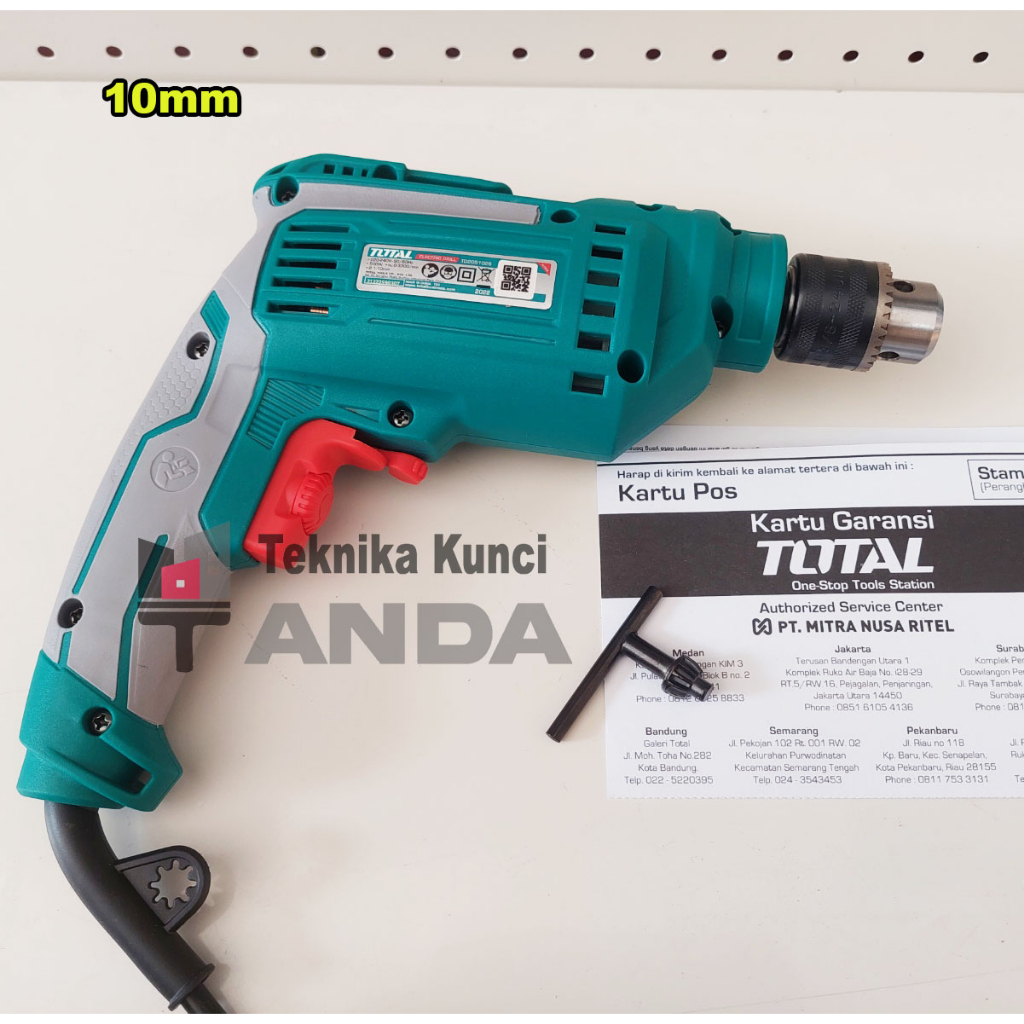 Jual Mesin Bor 10mm TOTAL - TD2051026 - Bor Listrik Bor Besi Bor Kayu 10mm - Electric Drill 10 ...