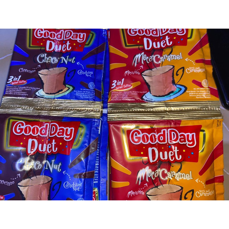 Jual Kopi GOOD DAY DUET 3in1 sachet 22 gram RENCENG ( ISI 10 ) | Shopee ...
