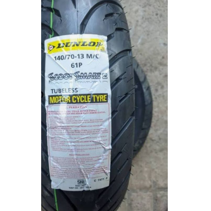 Jual ban Dunlop 140/70-13 SC smart2 murah NMAX MATIC PCX | Shopee Indonesia