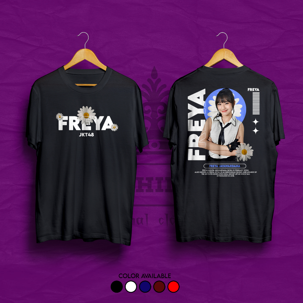 Jual KAOS FREYA JKT48 NEW ERA - TSHIRT DISTRO MEMBER JKT 48 TERLARIS MURAH VIRAL | Shopee Indonesia