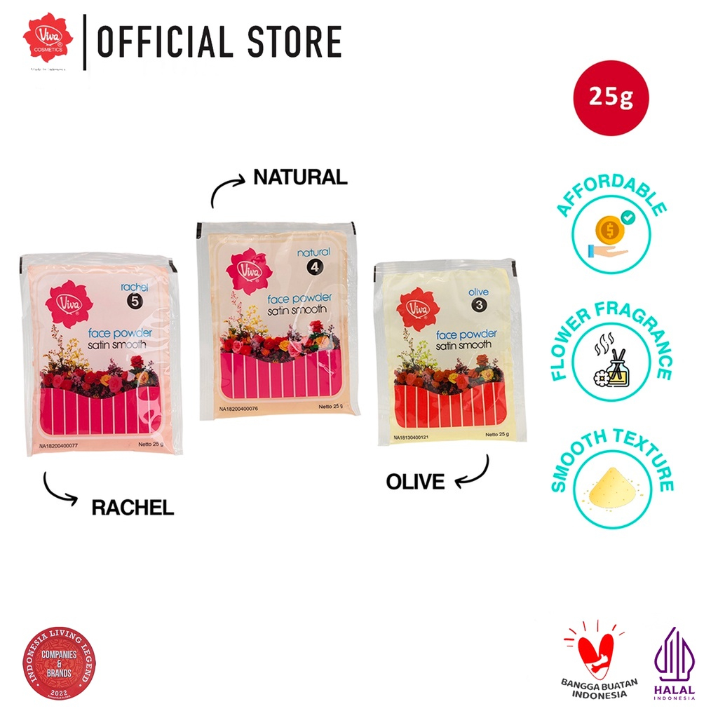 Jual Ready Stock | Viva Face Powder Satin Smooth Zak Sachet Refill 15gr ...