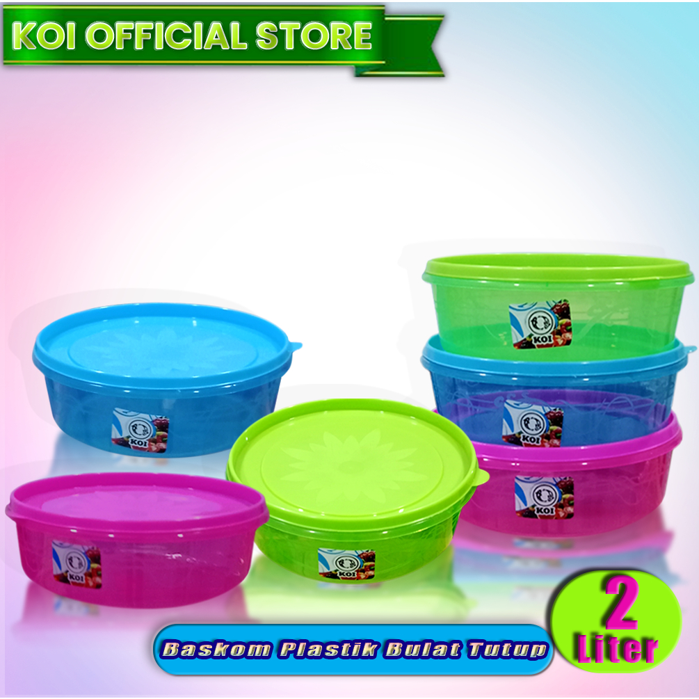Jual Koi Official - Toples Bulat + Tutup Baskom Plastik Mini Tutup ...