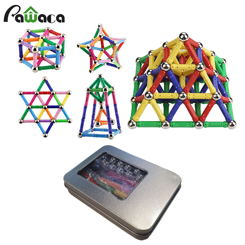 Jual Mainan Rakit Kreasi Magnetik Building Sets - D9-618 - Mix Color ...
