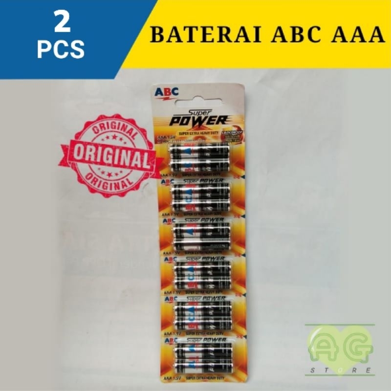 Jual Baterai AAA [2 pcs] Battery / AAA / Baterai ABC / Baterai A3 ...