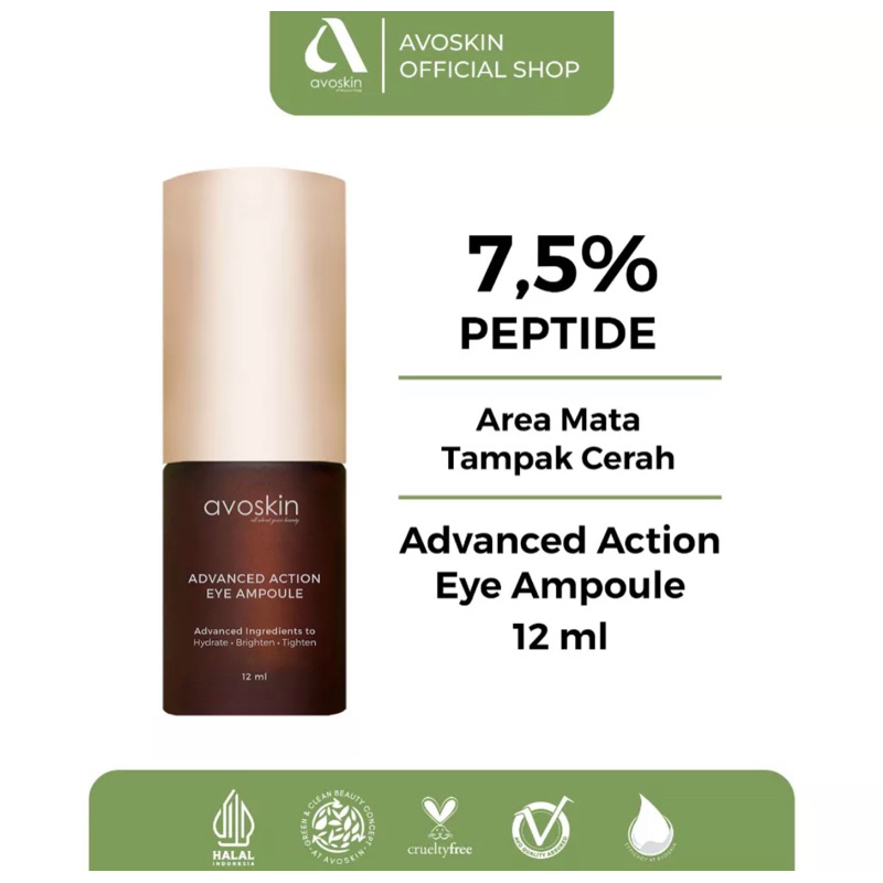Jual AVOSKIN ADVANCED ACTION EYE AMPOULE FULL SIZE ORIGINAL Eye Ampoule ...