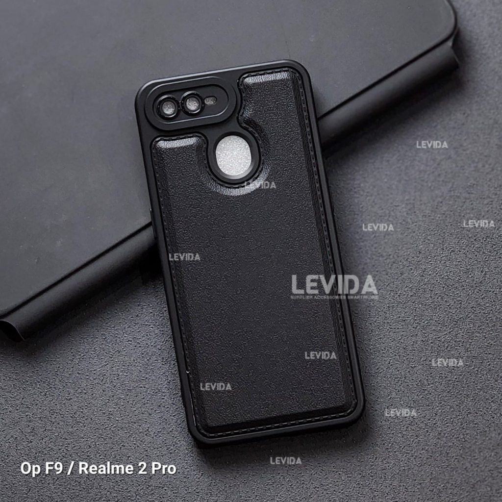 Jual Luxury Case Leather Pro Kamera Black Realme 2 Pro Realme C2 Realme ...
