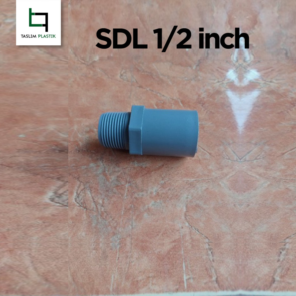 Jual Sok Drat Luar SDL 1/2 inch Fitting Pipa Paralon / PVC / Socket / Valve | Shopee Indonesia