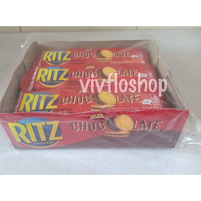 Jual Biskuit Ritz Crackers Chocolate / Cheese (Box isi 12) | Shopee ...