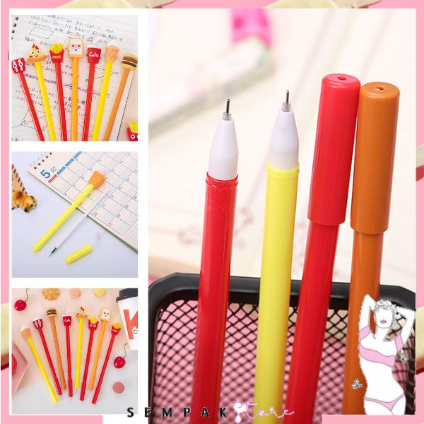 Jual SS Pena Fast Food Pena Karakter Lucu Model Junk Food Burger Soda ...