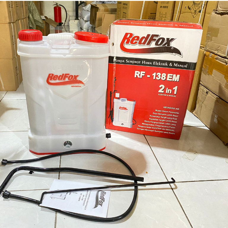 Jual Redfox Pompa Semprot Hama Manual/Elektrik 13.8 LITER Tengki/Tangki ...