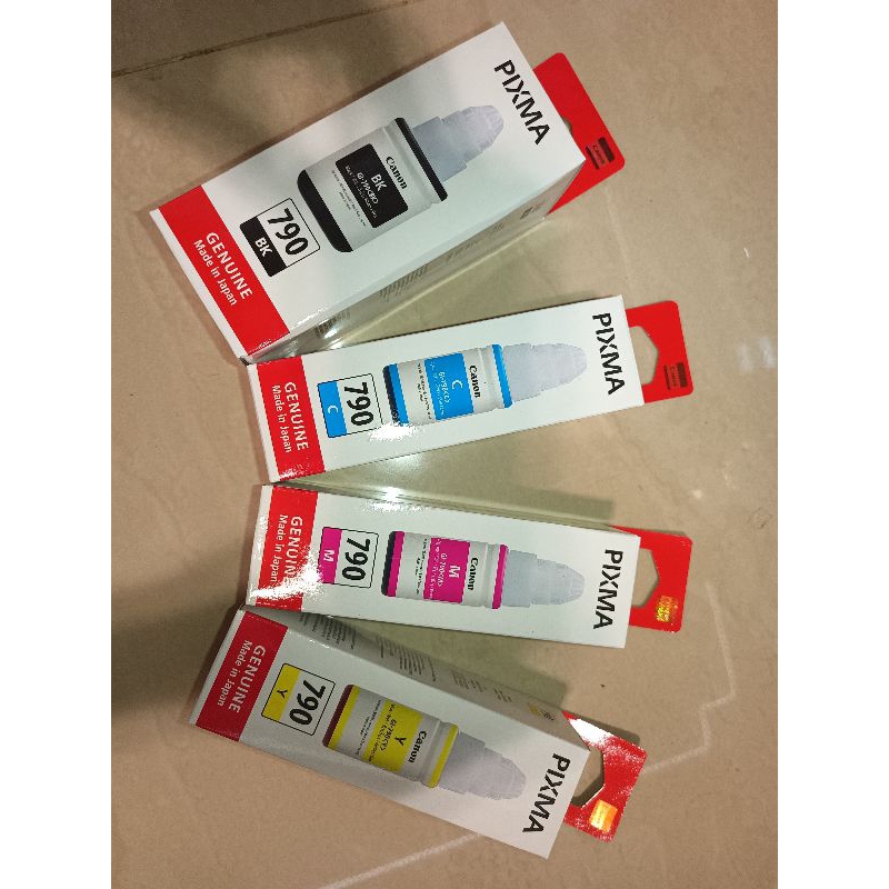 Jual Tinta Canon GI 790 Hitam Biru Merah Kuning Printer G1010 G2010 ...