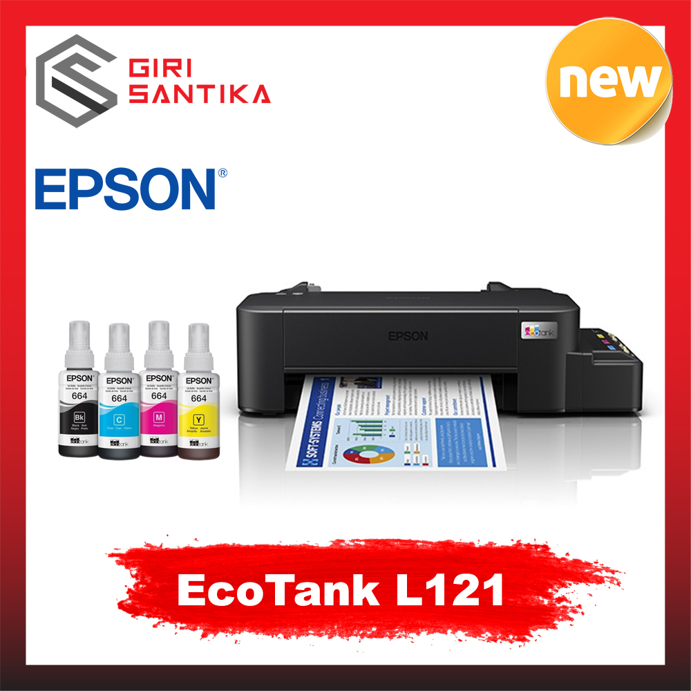 Jual Printer Epson L121 A4 Ink Tank Printer Epson L 121 Garansi Resmi | Shopee Indonesia