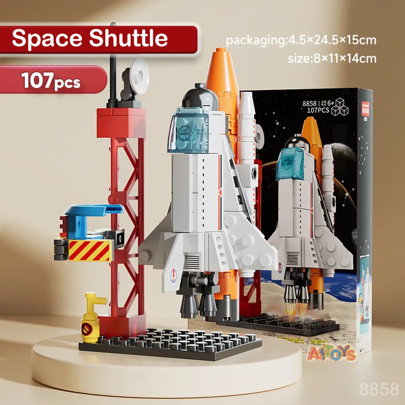 Jual Mainan astronot brick luar angkasa miniatur rocket block space ...
