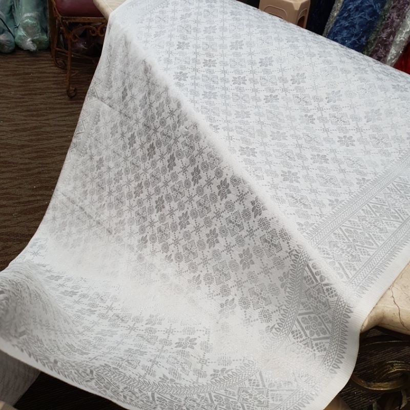 Jual SONGKET METERAN KHUSUS PUTIH | Shopee Indonesia
