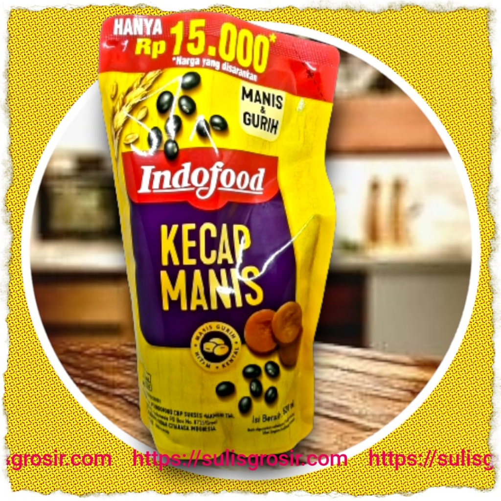 Jual Indofood Kecap Manis Refill 520 ml Kemasan Pouch | Shopee Indonesia