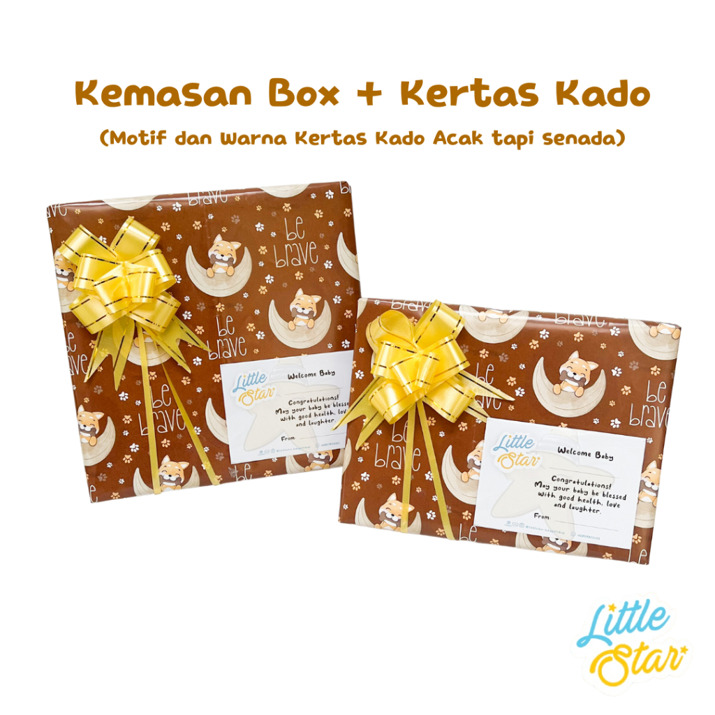 Jual Tambahan Kertas Kado Hampers Bayi Little Star | Shopee Indonesia