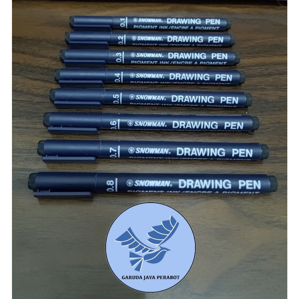 Jual Drawing Pen Snowman 0.1-0.8 / Spidol Gambar Snowman | Shopee Indonesia
