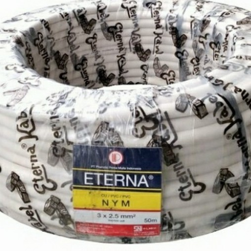 Jual KABEL eterna nym 3x2,5 1 ROLL 50 METER TEMBAGA BATANG | Shopee Indonesia
