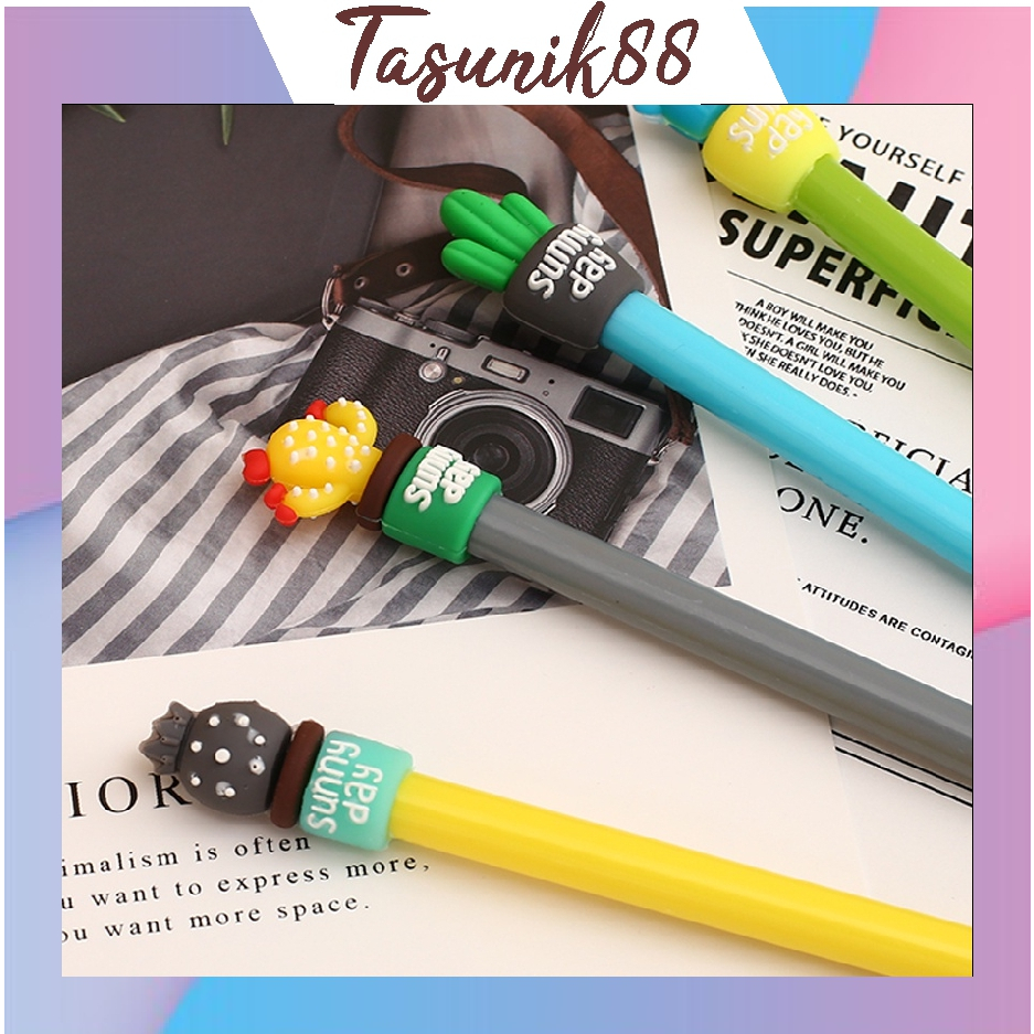 Jual ⭐TasUnik88⭐ Pena Karakter Kaktus Pulpen Cactus Karakter Lucu Warna ...