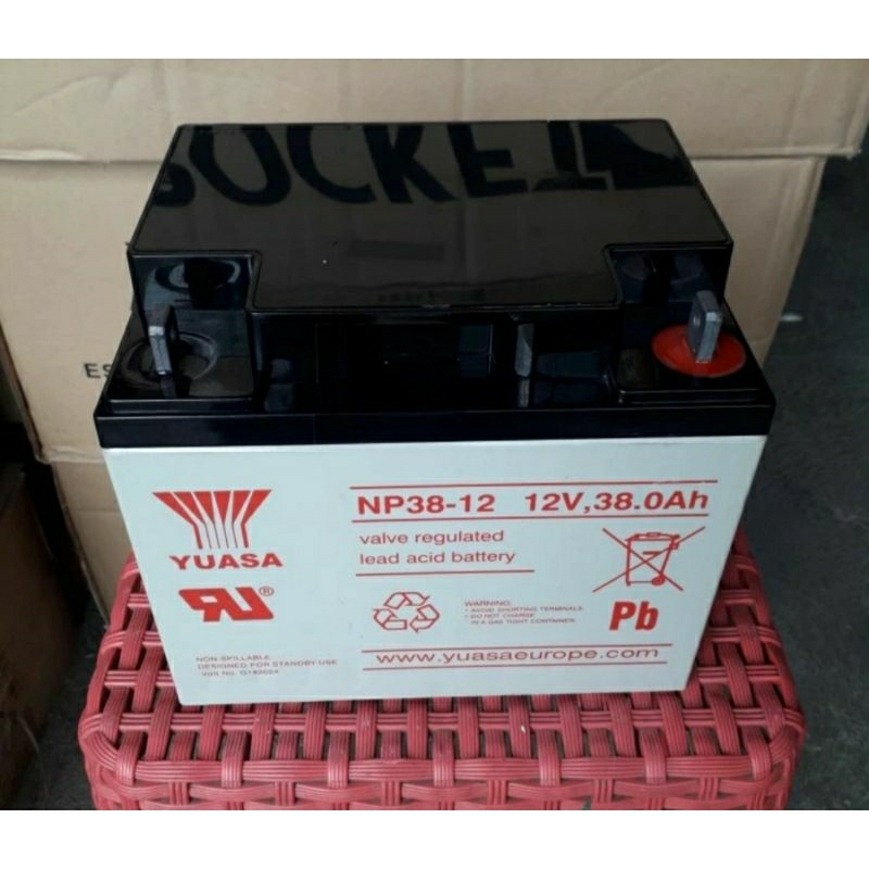 Jual battery Vrla yuasa 12volt-38ah good ups solar cell | Shopee Indonesia