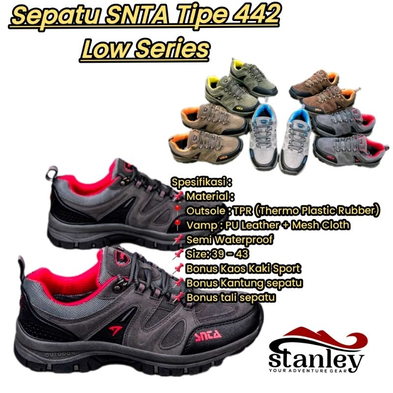 Jual Snta 442 Low Series Waterproof Bonus Kaos Kaki Sport , Bonus Tali ...