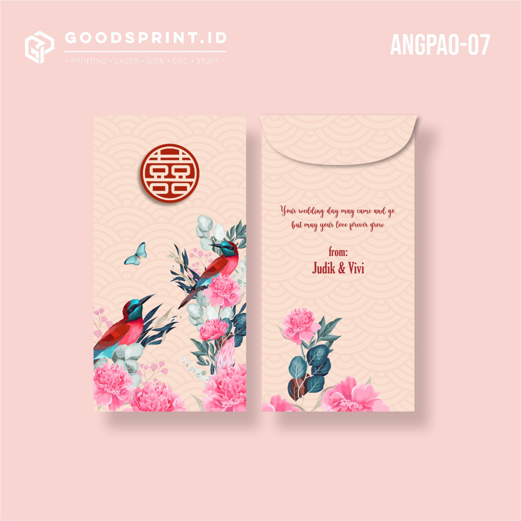 Jual Isi 6 Pcs Custom Angpao / Hongbao / Angpau Sangjit / Lamaran ...
