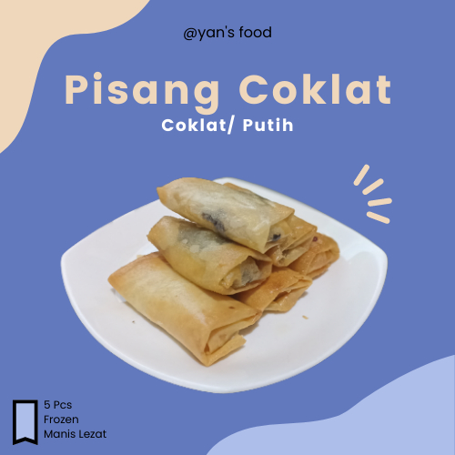 Jual Pisang Coklat Lumer Piscok Frozen Food | Shopee Indonesia