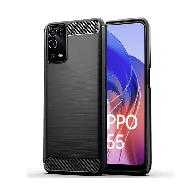 Jual Case OPPO A55 4G Premium Carbon Fiber - (Black) | Shopee Indonesia