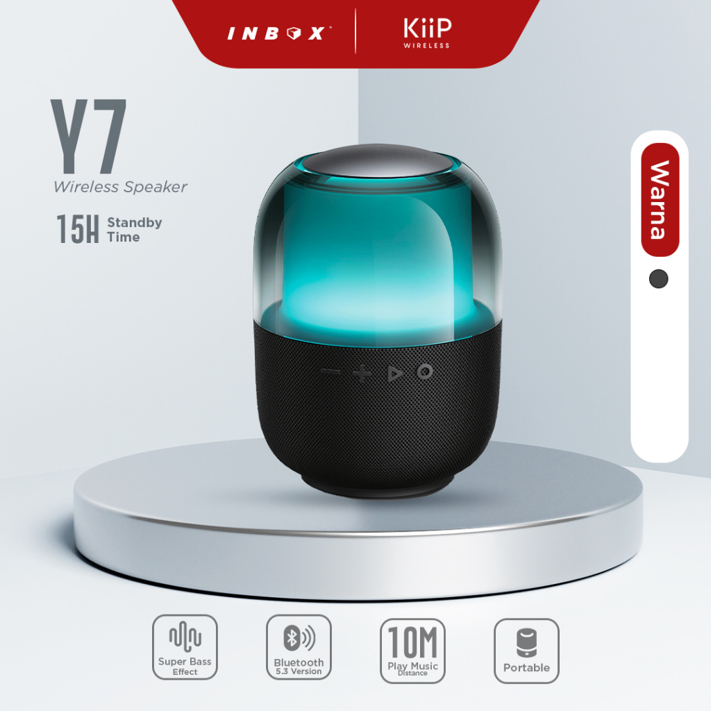 Jual KiiP - Speaker - Y7 Bluetooth Speaker Portable RGB Led HIFI Sound ...