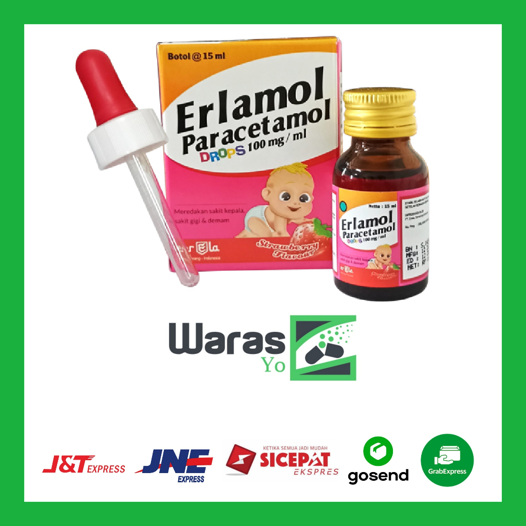 Jual [SW] Erlamol Drops 15 ml / ERLAMOL PARACETAMOL / PENURUN DEMAM ...