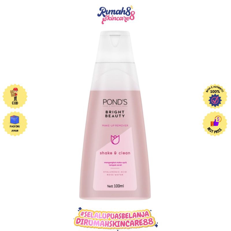 Jual PONDS Bright Beauty Shake & Clean Make Up Remover 100ml | Shopee ...