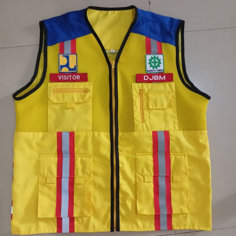 Jual rompi dinas PU" Rompi safety" rompi k3(harga termasuk bordir ...